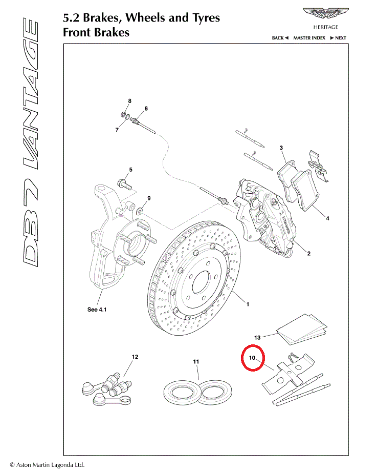Front Brake Pad Clip & Pin Set – Aston Engineering